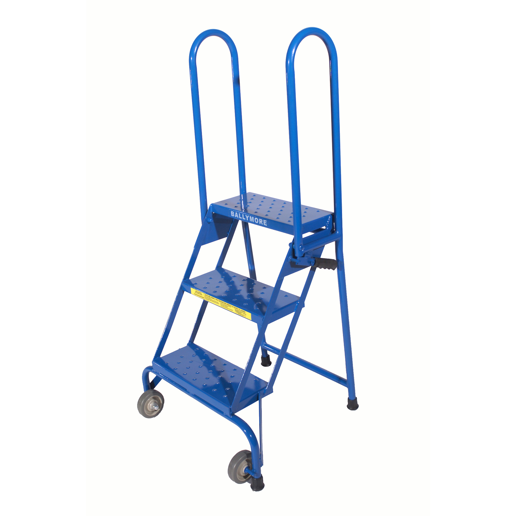 Ballymore, Rolling Ladder, Overall Height 50.5 in, Steps 3, Material ... Ballymore, Rolling Ladder, Overall Height 50.5 in, Steps 3, Material ...